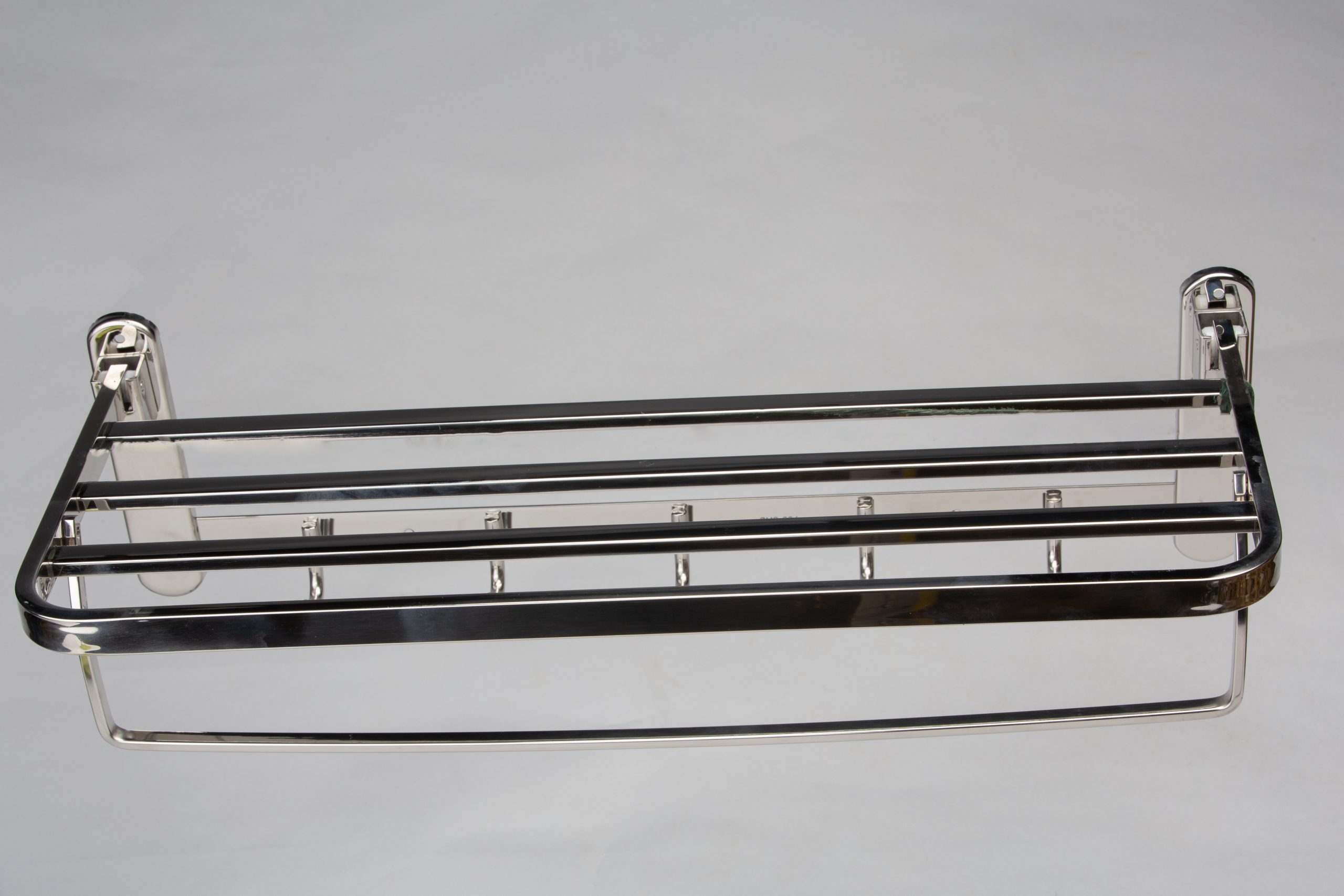 STAINLESS STEEL TOWEL SHELF WITH HOOK - Naqiyah